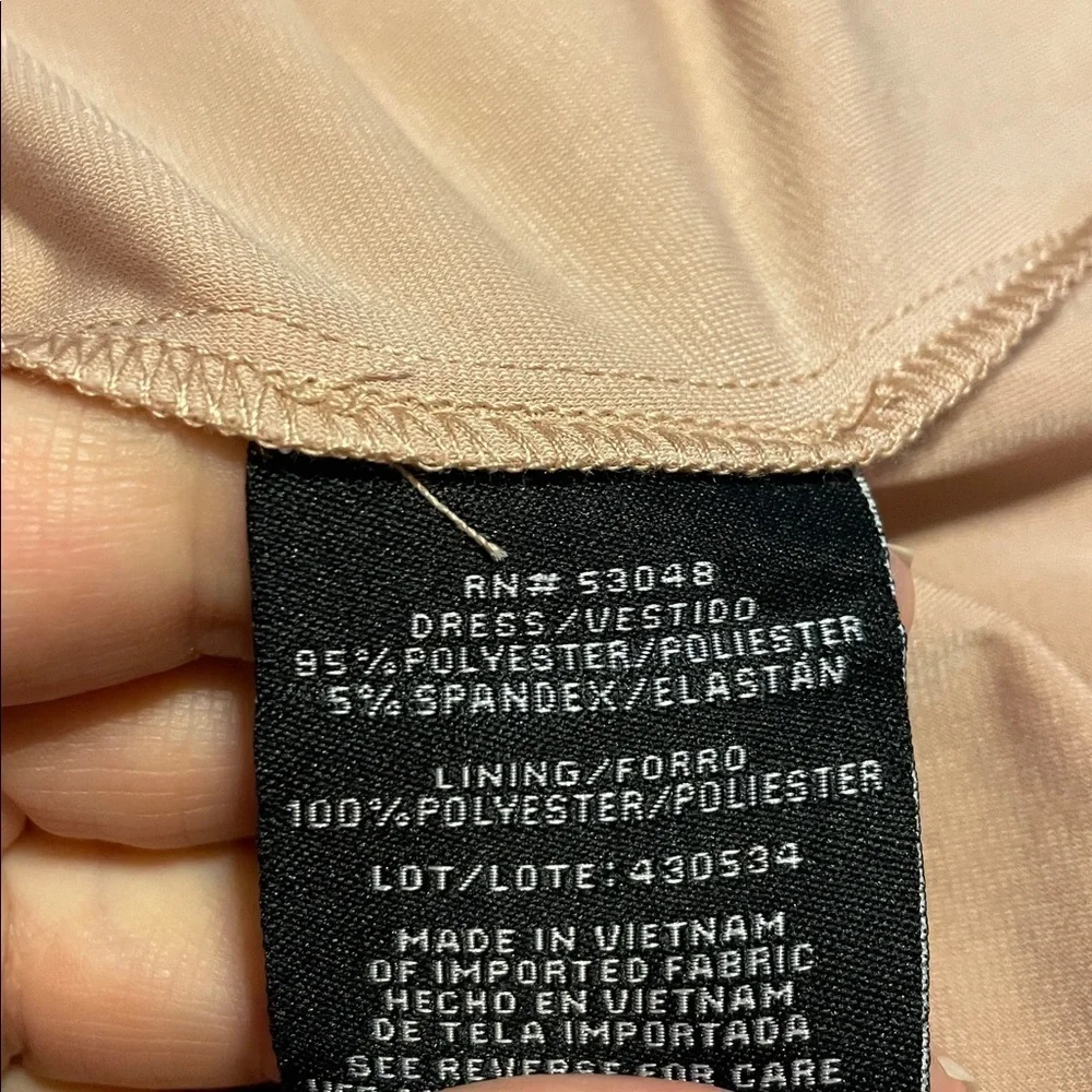 Morgan & Co. | Dresses | Morgan Co Womens Xs Dress Gown Maxi Rose Gold ...